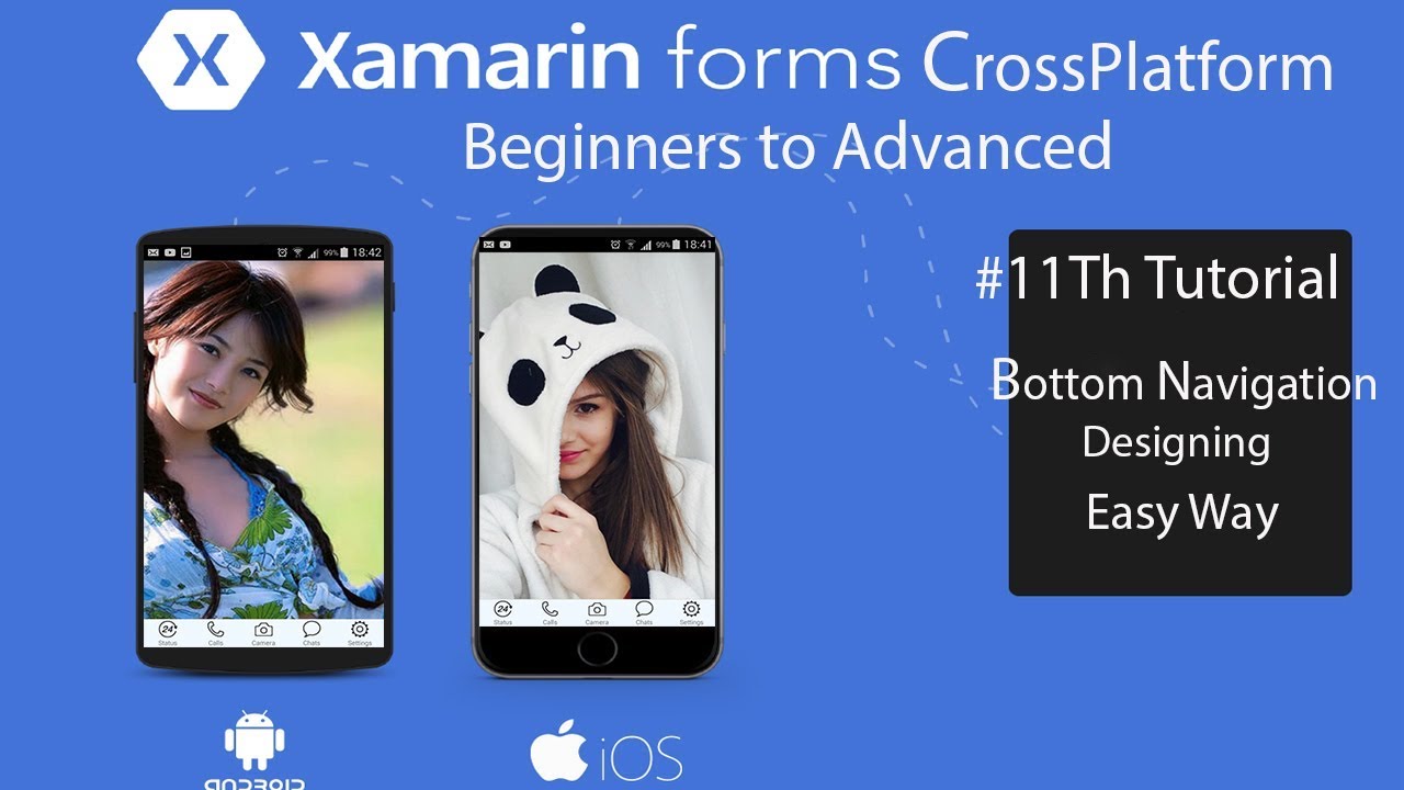 Xamarin Forms Bottom Navigation Easy Steps[Tutorial 11]