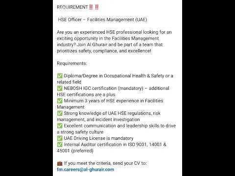 ???? Latest Top Job Opportunities in HSE, Civil, Mechanical, Chemical & More! | Career Nexus Hub#job