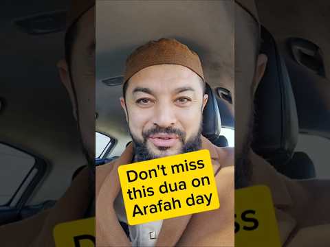 Don't miss this #Dua on Arafah day