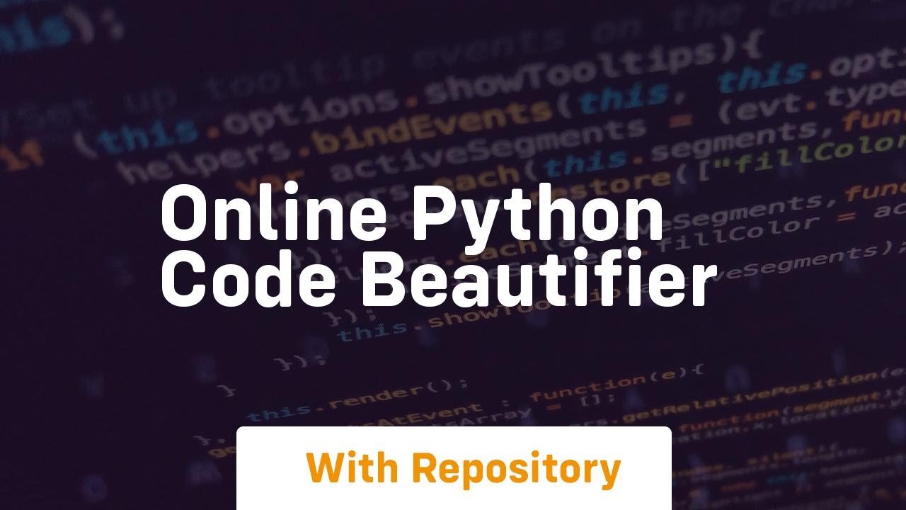online python code beautifier