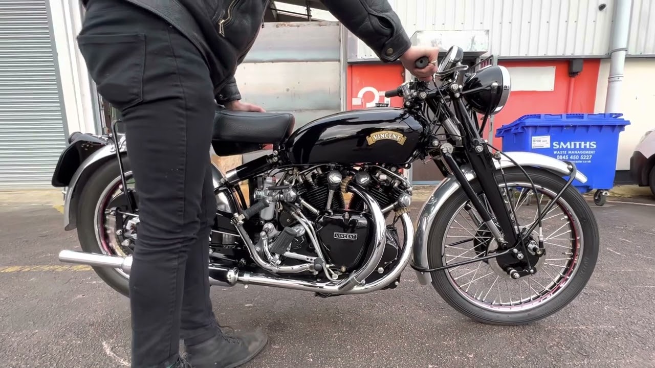 Vincent Black Shadow Start Up