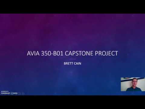 Capstone Project AVIA 350-B01