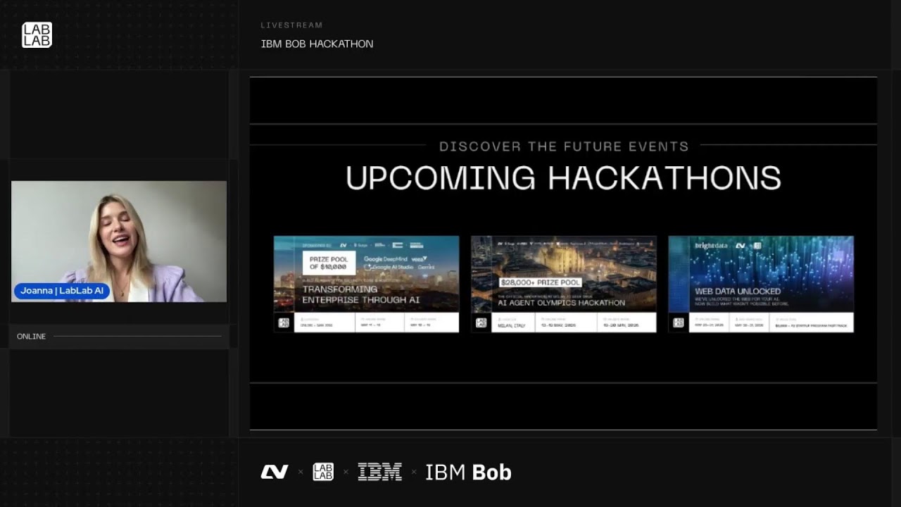 IBM Bob Hackathon Kick-off Stream