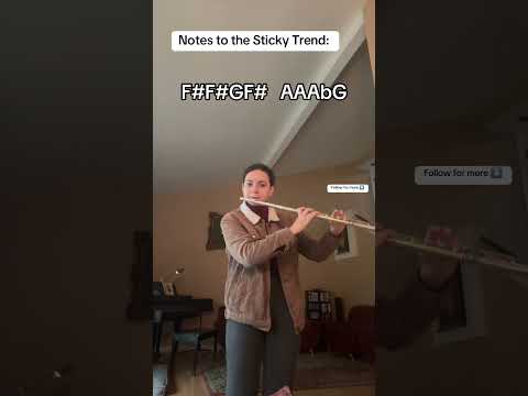 Subscribe for more! Notes to βStickyβ on the flute #flute#sticky#trend#rap#notes#band