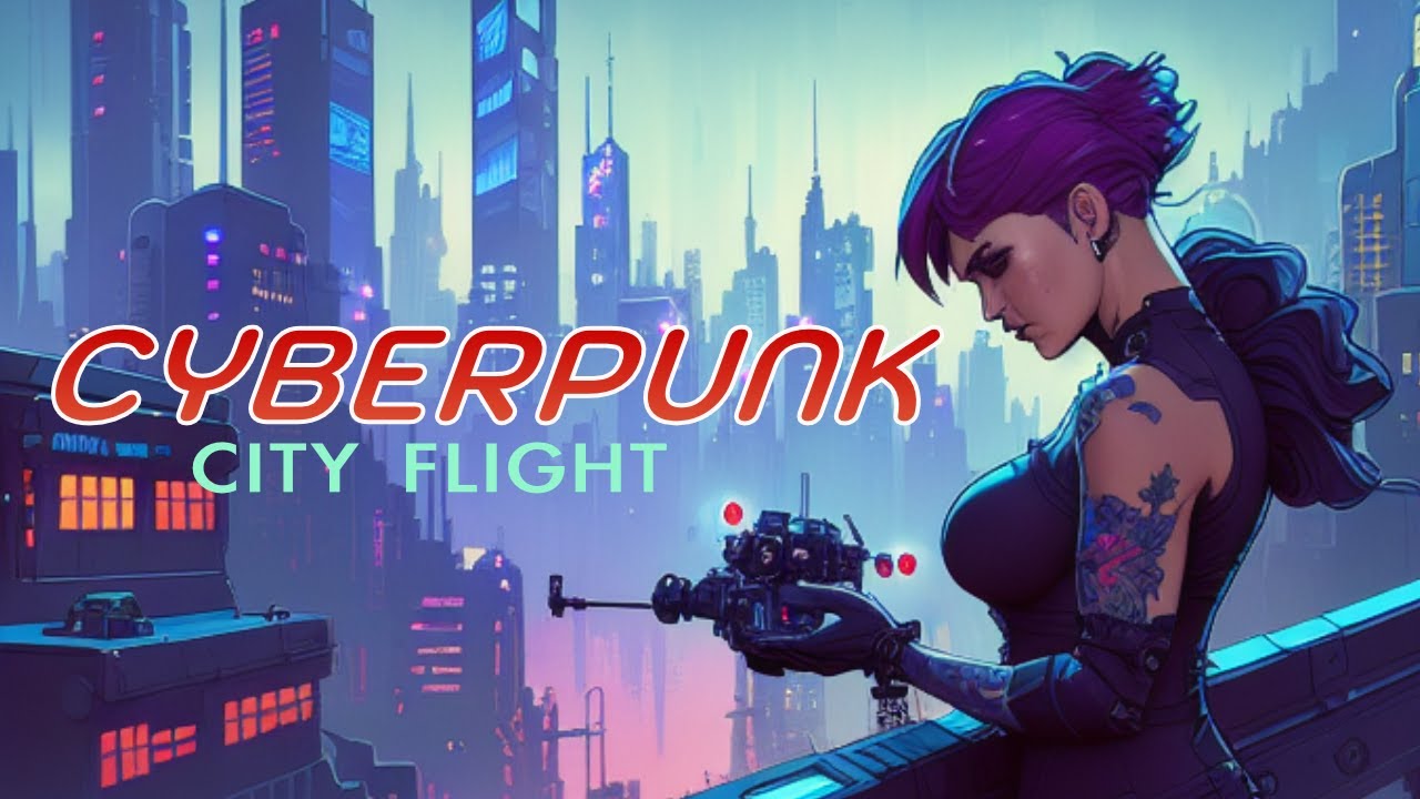 Deforum Stable Diffusion - Cyberpunk City Flight - Animation Example