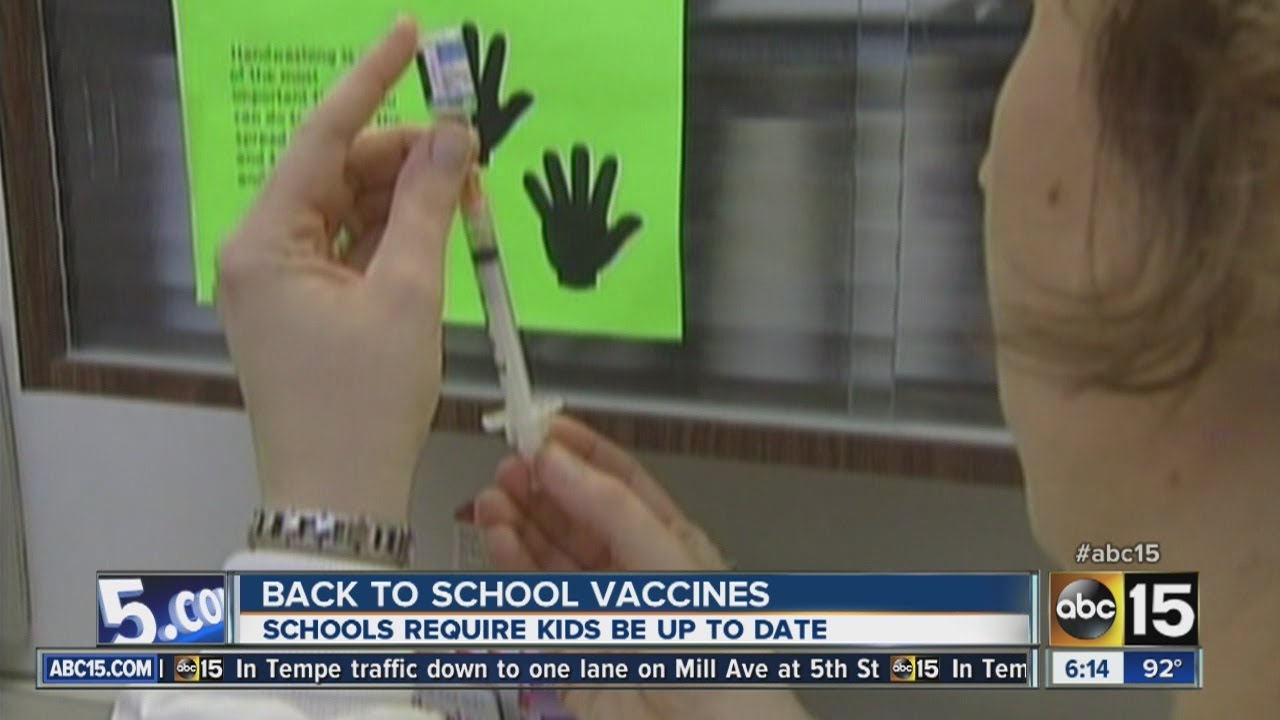 Back-to-school vaccines