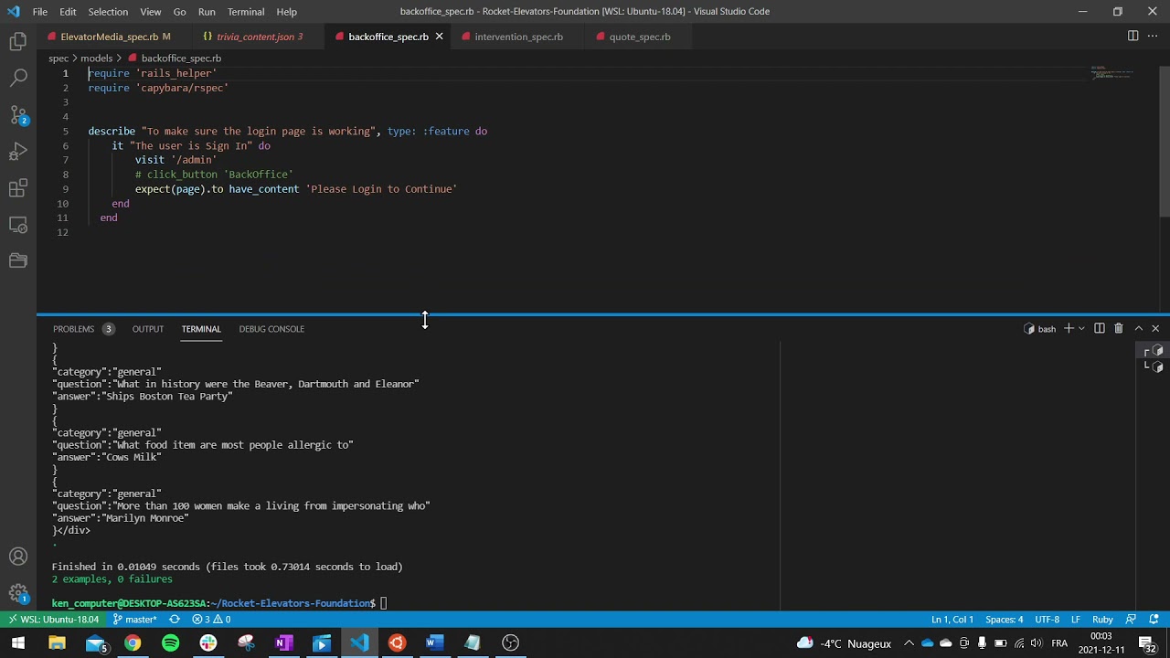 Rocket Elevators - TDD test