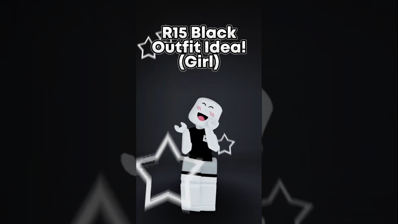 0 Robux R15 Black Outfit Ideas! #roblox #black #tshirt #robloxdressup #robloxfashion #robloxgroup