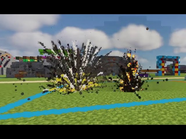 Realistic explosions system [Map + Schematic] Minecraft Map