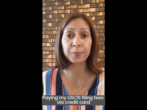 Paying USCIS filing fee via credit card