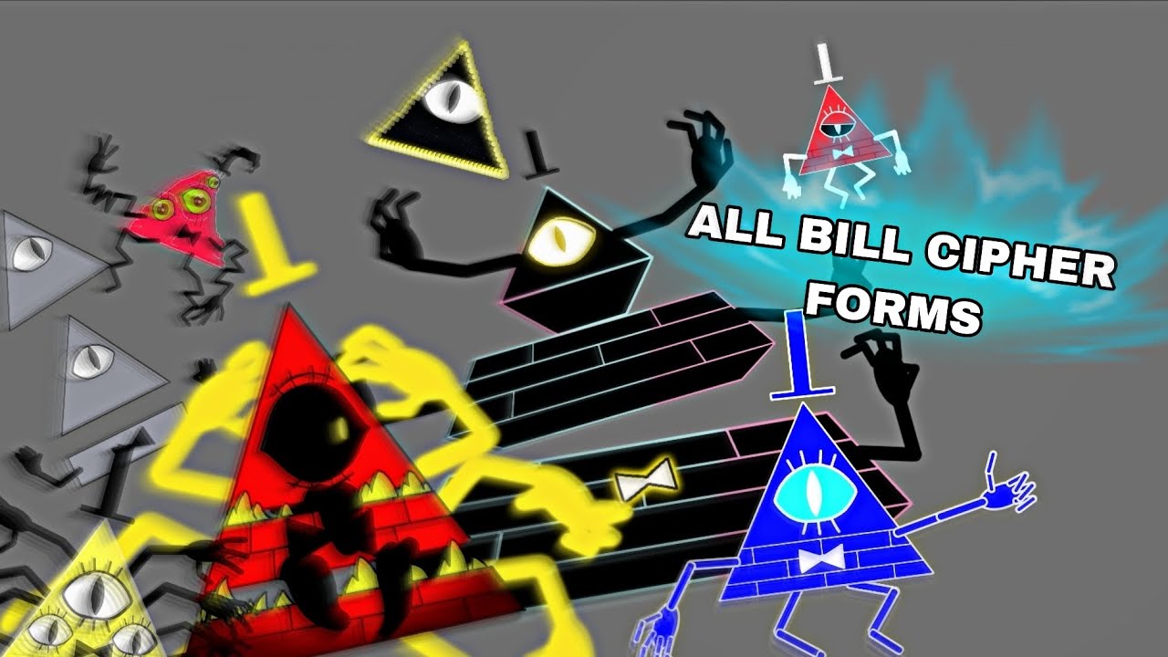 ALL BILL CIPHER FORMS DC2 ANIMATION