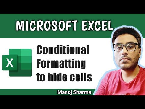 Conditional Formatting to hide cell in Excel