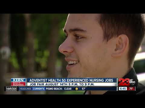 Kern Back In Business: Adventist Health looking for 50+ nurses during job fair August 14th