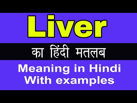 Liver Meaning in Hindi/Liver ka Matlab kya Hota hai