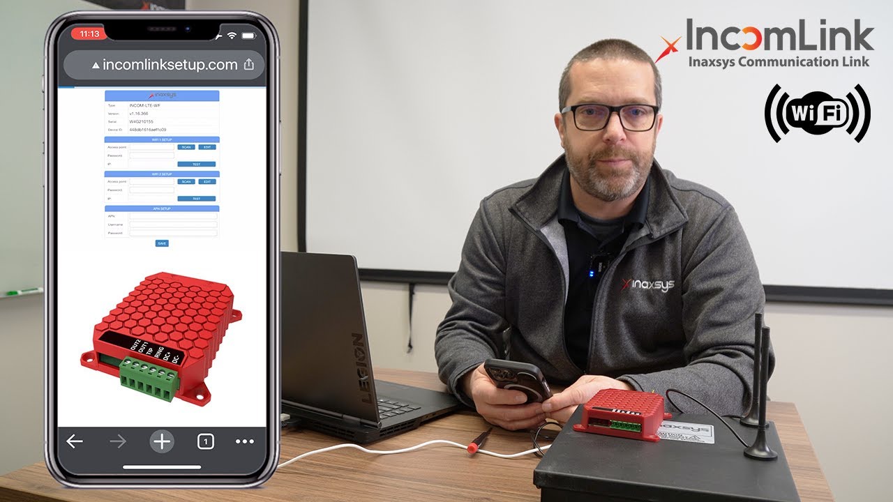 How to Connect an INCOMLINK Communicator to the Internet Using the WiFi Hotspot
