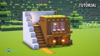 Minecraft 🌷 How to Build a Modern House Tutorial Girls colour pink😊 ...