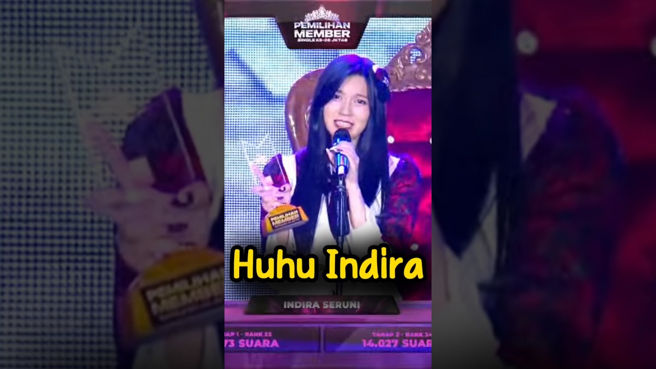 Indira: Maaf aku udah banyak nyakitin kalian 🥹🤍 #jkt48 #indirajkt48 #JKT48Sousenkyo2024