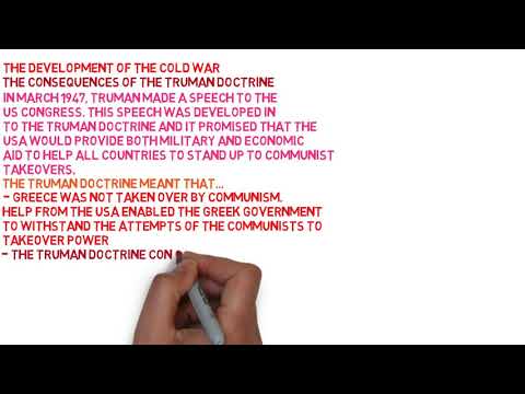 The Development of The Cold War, The Consequences of The Truman Doctrine