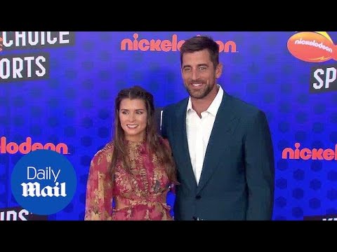 Danica Patrick & Aaron Rogers at Nickelodeon Kids' Choice Sports