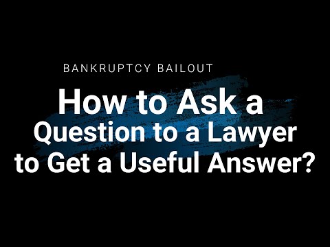 Lawyer Explains How to Ask a Question to a Legal Online Forum to Get a Useful Answer.