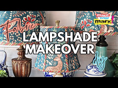 Lampshade Makeover with Bias Trim