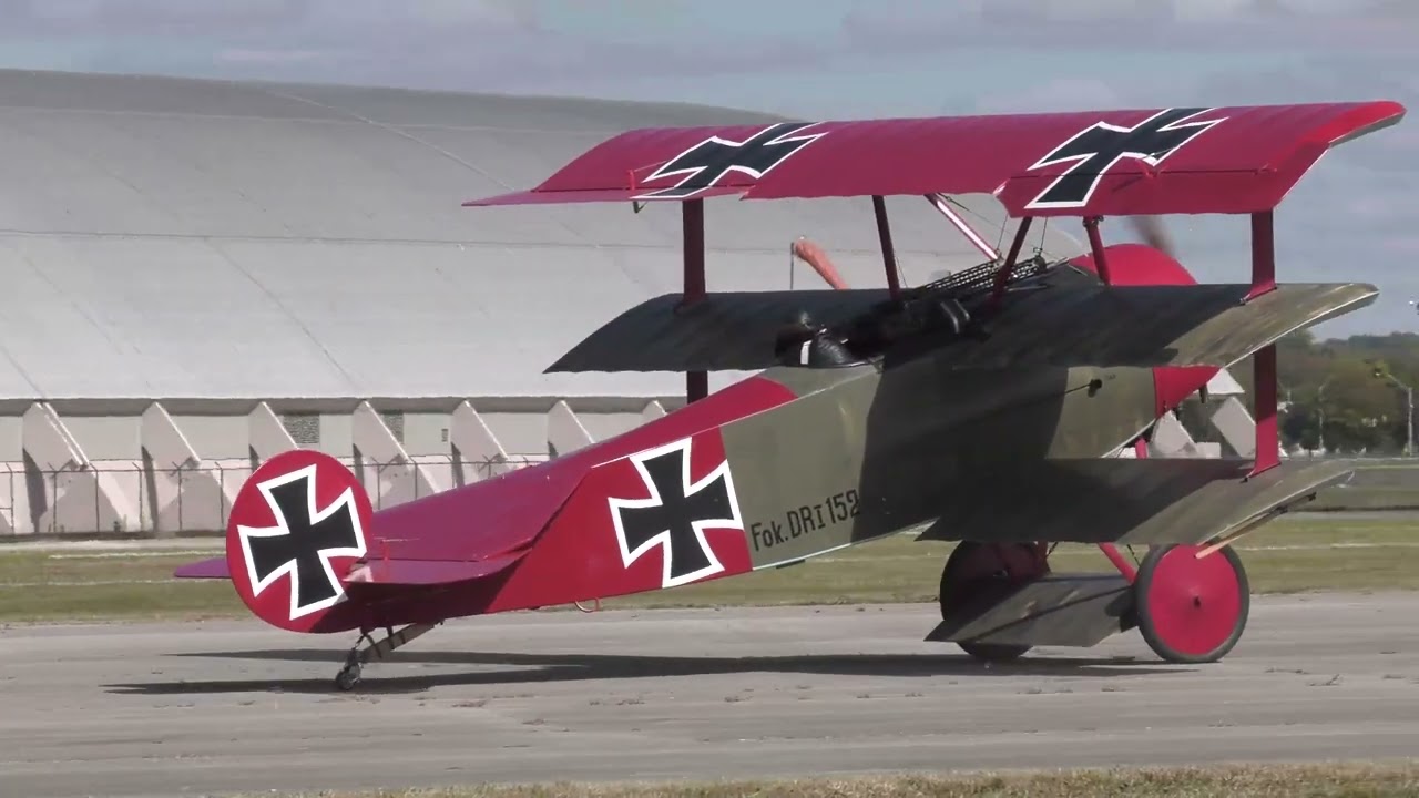 Fokker Dr.I at WWI Dawn Patrol 2022 NMUSAF