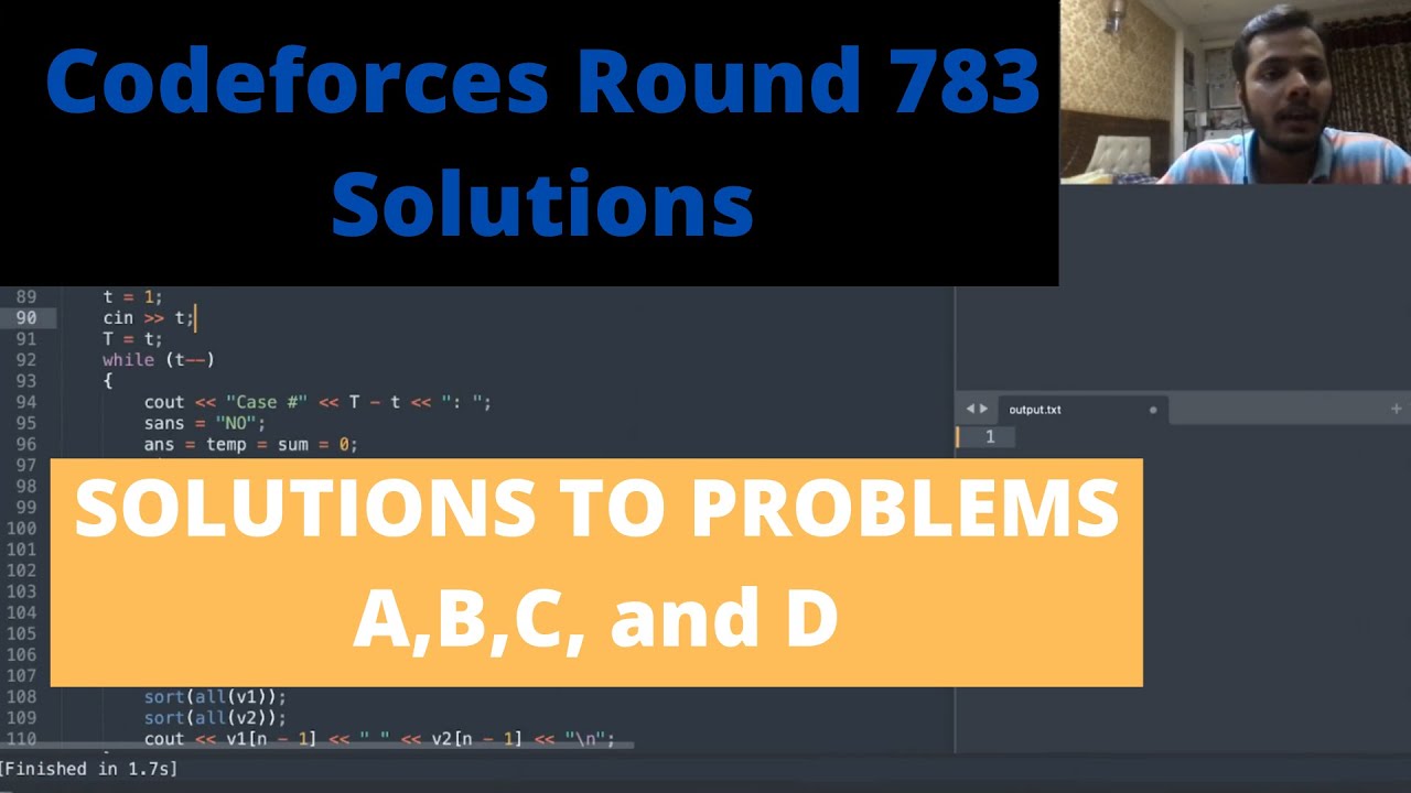 Codeforces Round 783(Div-2) Solutions || Problems A,B,C, and D