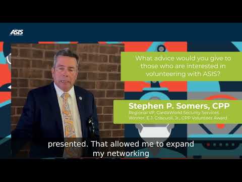 Stephen P. Somers, CPP | ASIS Volunteers