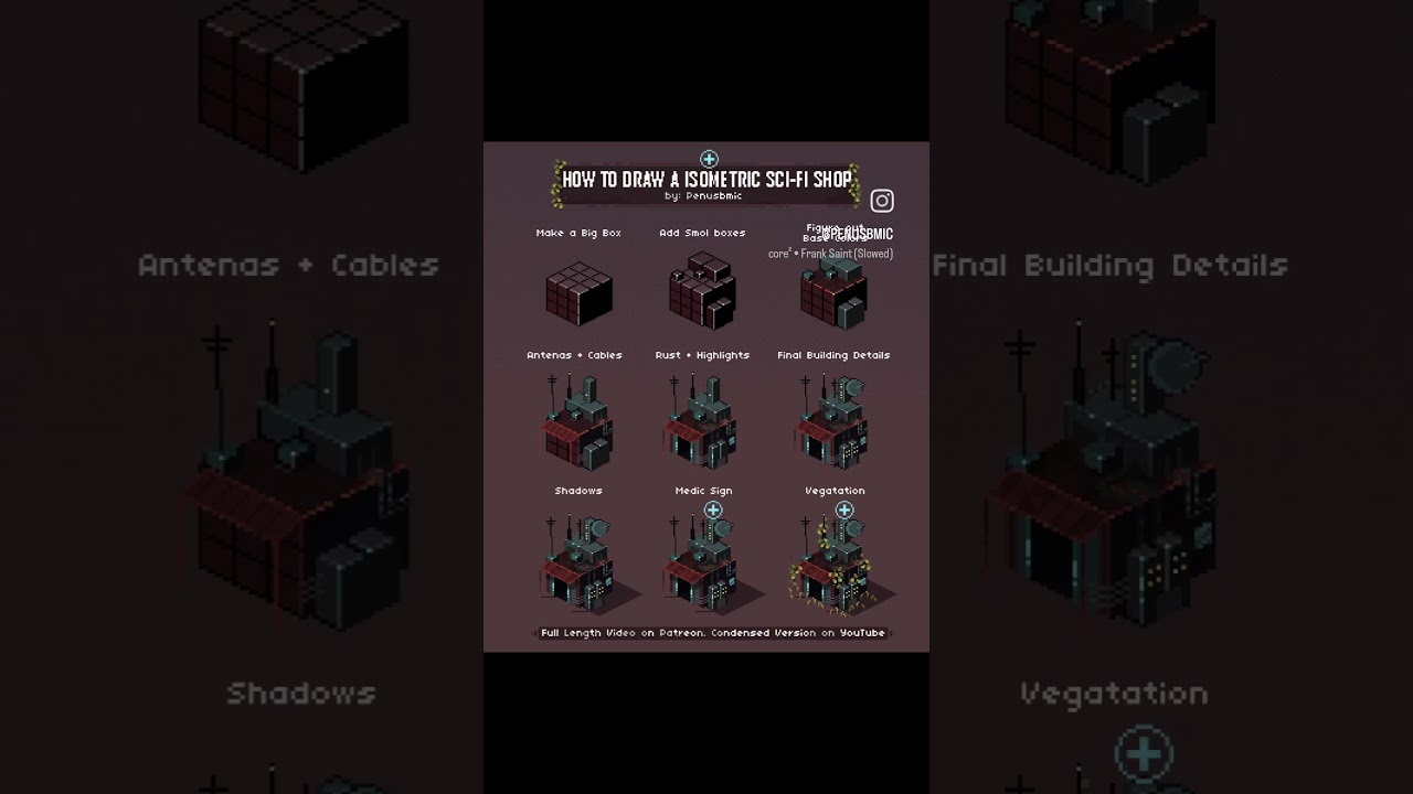 Isometric pixel art tutorial #pixelart #indiedev #gamedev #indiegamedev #gaming #tutorial #scifi
