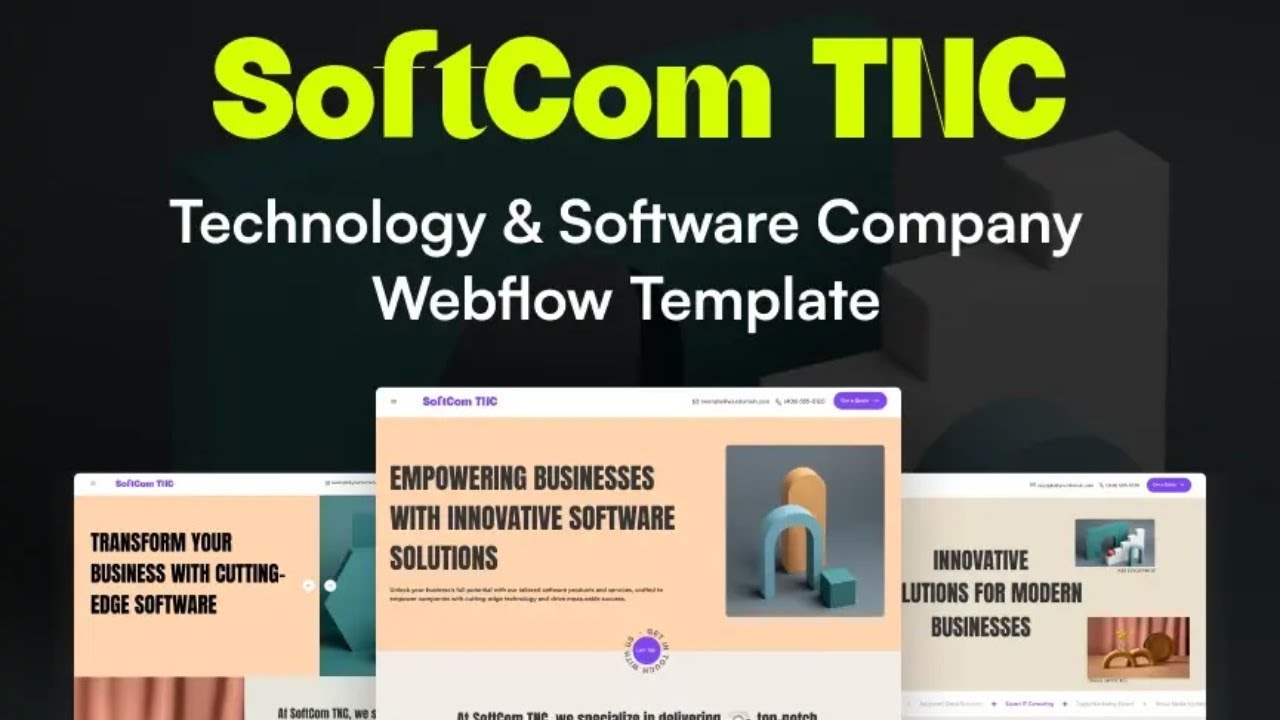 How to Use SoftCom TNC Webflow Template | Agency, Software Firm, IT Company Template