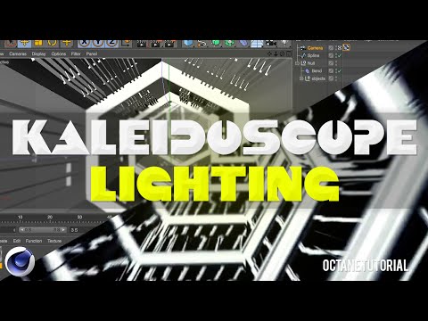 Kaleidoscope Tunnels - Texturing and Lighting Tutorial C4D Octane