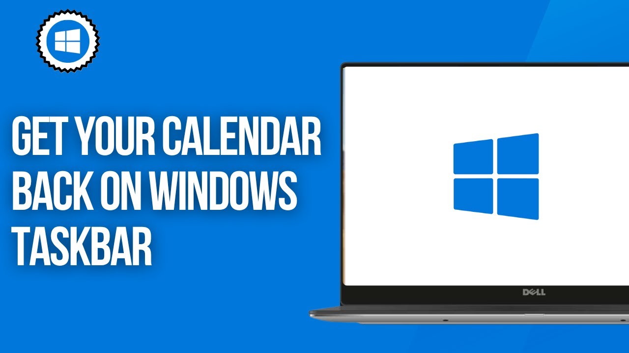 Get Your Calendar Back on WINDOWS 11 Taskbar in 5 Minutes!