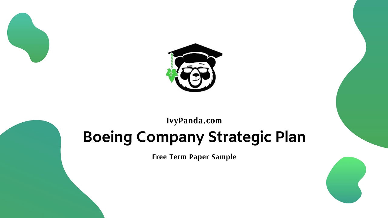 Boeing Company Strategic Plan | Free Term Paper Sample