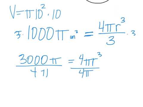 Find sphere circumference from cylinder volume