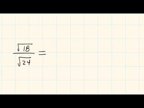 32. root 18 divided by root 24