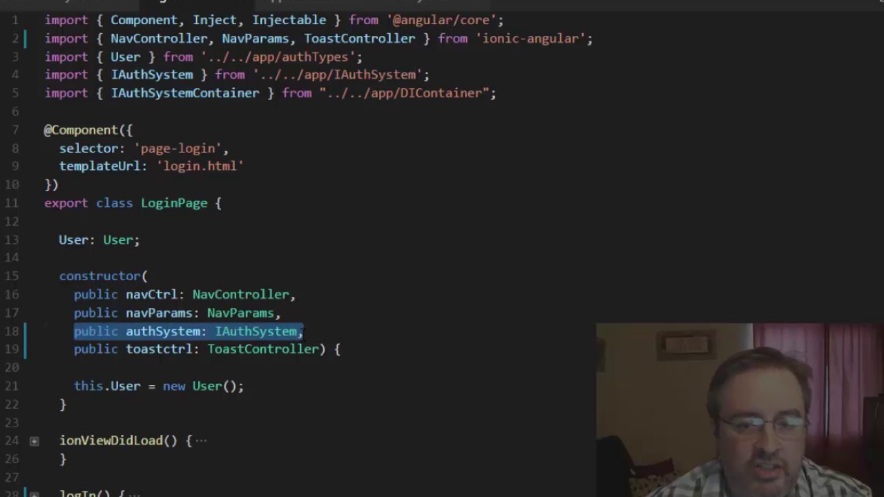 Dependency Injection in Ionic 2 Application