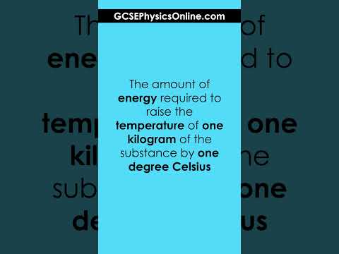 Specific Heat Capacity Definition - GCSE Physics