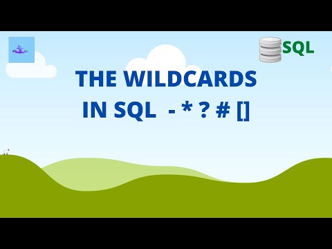 The SQL wildcards | SQL tutorial