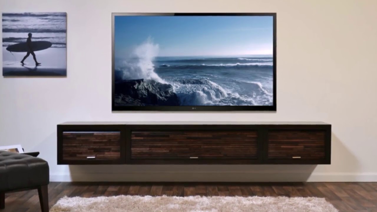 floating tv stand diy