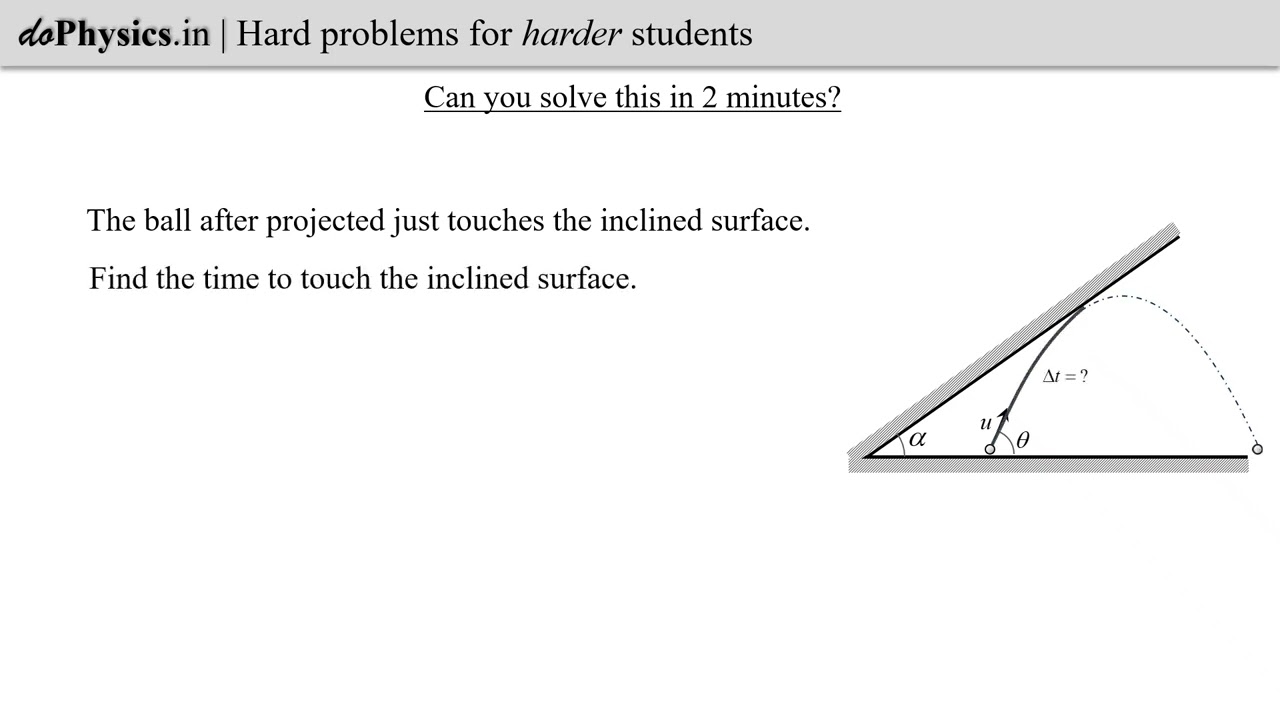 2-Minute Physics Challenge: Projectile Motion