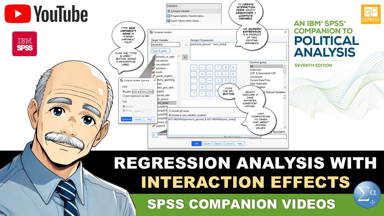 How to Do Linear Regression Analysis with Interaction Effects using SPSS