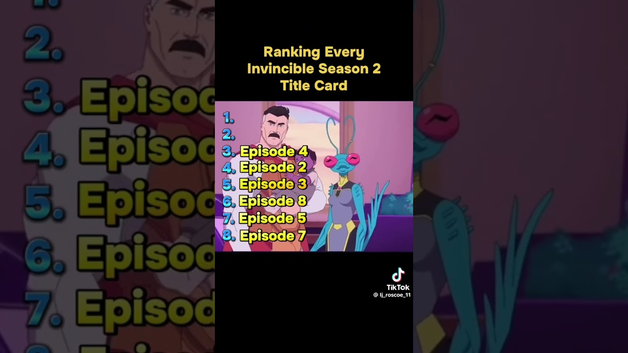Ranking Invincible Title Cards In Season 2