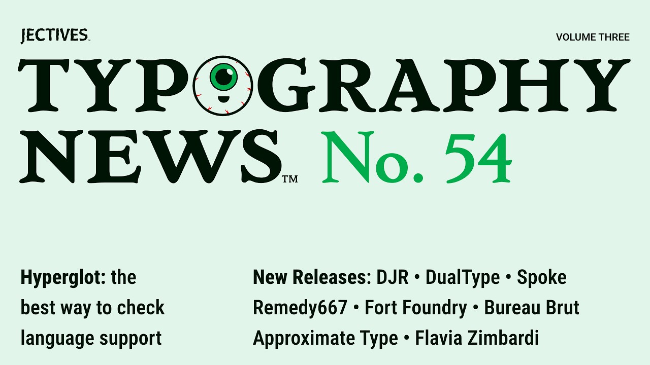Typography News No. 54