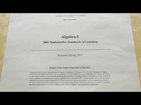 Algebra 1 SOL REVIEW VA ONLY