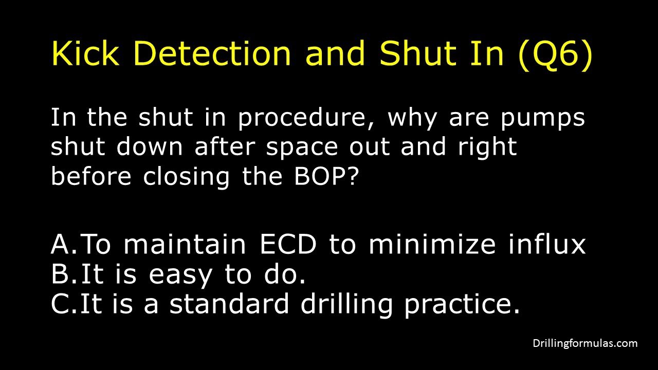 Kick Detection and Shut In (Q6)