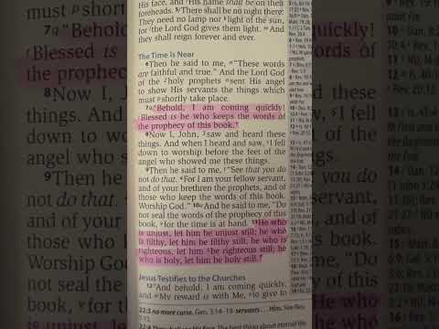 Revelation 22:7. Bless are those who keep the Word of the Lord.