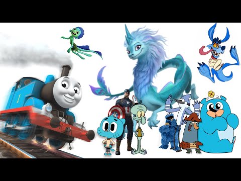 All blue characters from games, series, and movies sings I'm blue (DA BA DEE) part 3 ft. Ripper roo