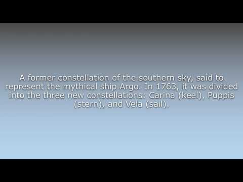 What does Argo Navis mean?
