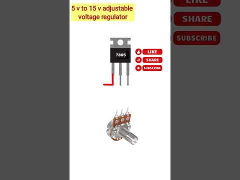 5 v to 15 v adjustable voltage regulator|| using Lm7805 #shorts#yt