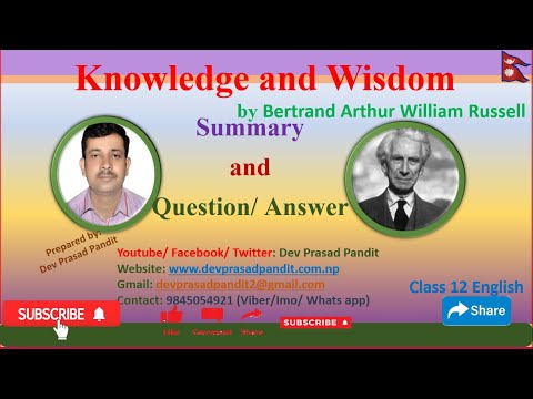 Knowledge and Wisdom